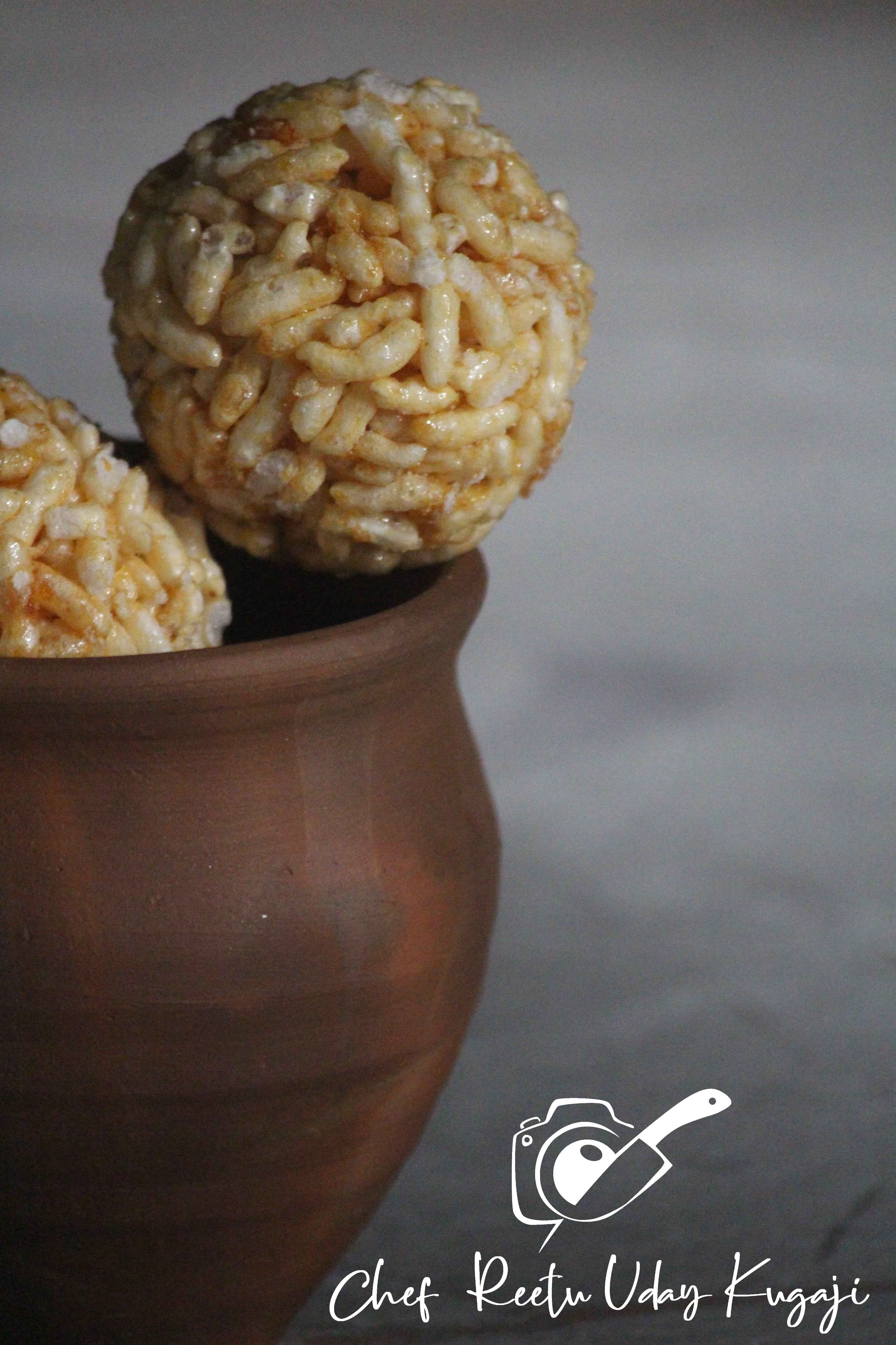Murmura Ladoo (Puffed Rice and Jaggery Ladoos) – Chef Reetu Uday Kugaji